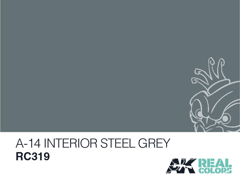 Ak interactive Real Colors RC319 Gris acier intérieur - A-14 Interior ...