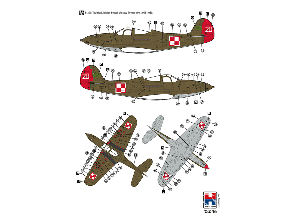 Hobby 2000 maquette avion 48046 P-39Q Airacobra Front de l'Est 1/48 ...