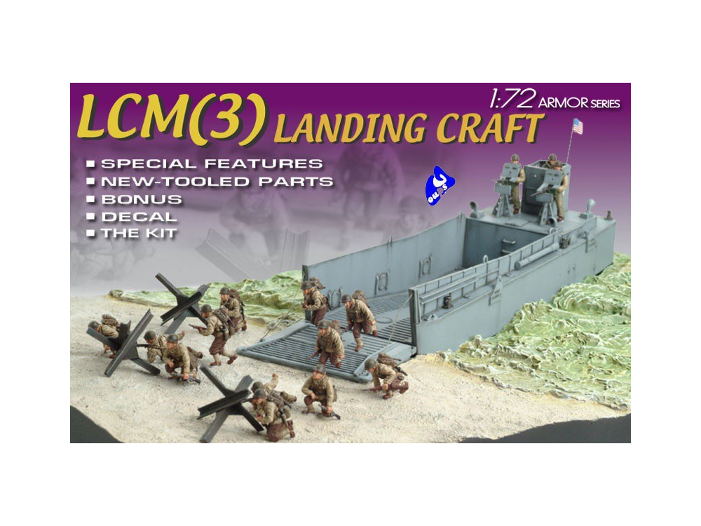 Dragon maquette militaire 7257 LCM(3) Landing Craft 1/72,